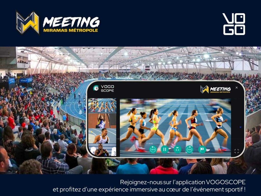 VOGOSCOPE PULSE for athletics fans at MEETING MIRAMAS METROPOLE | VOGO